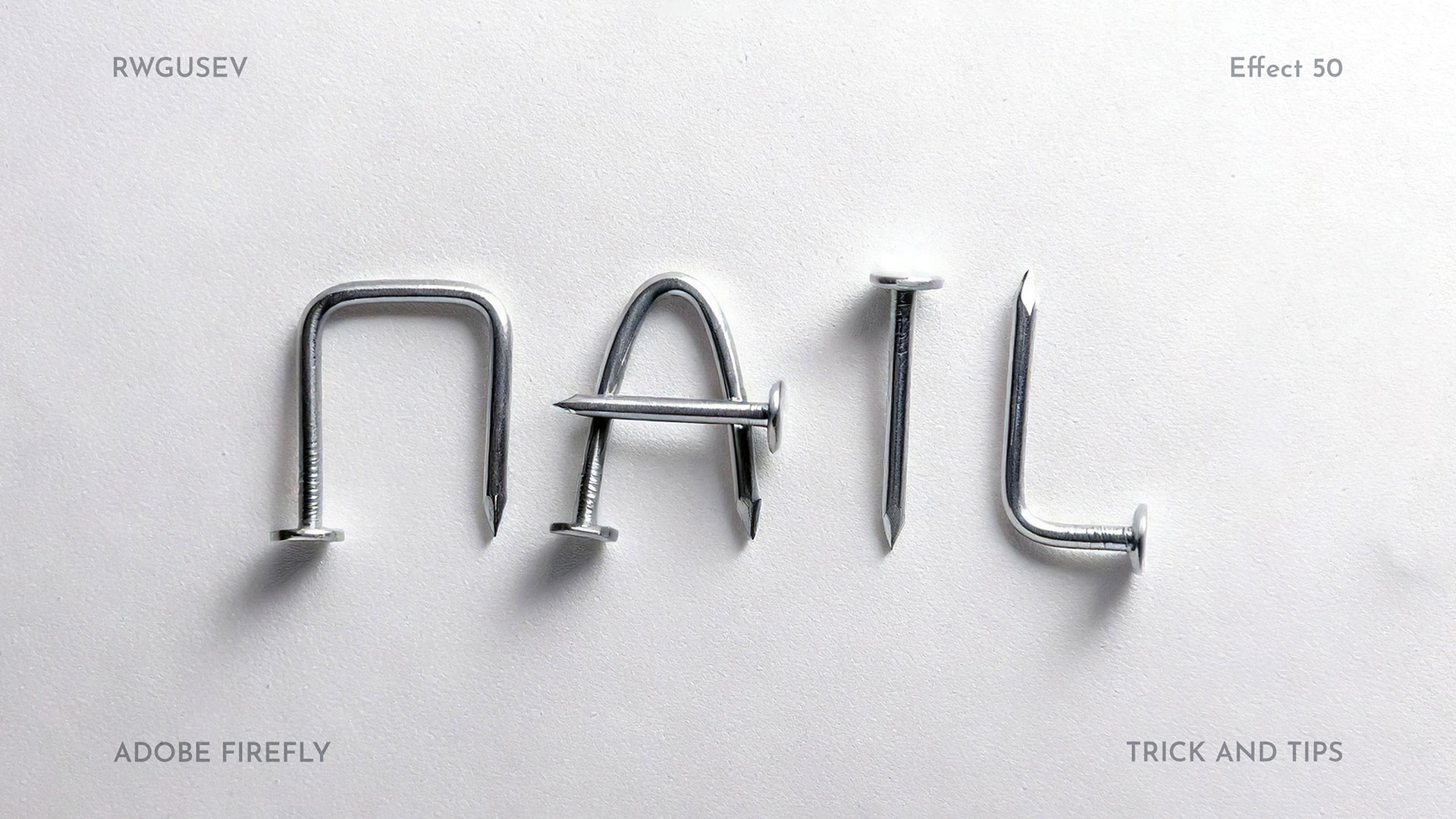 Metal Nail Text Effect - rwgusev