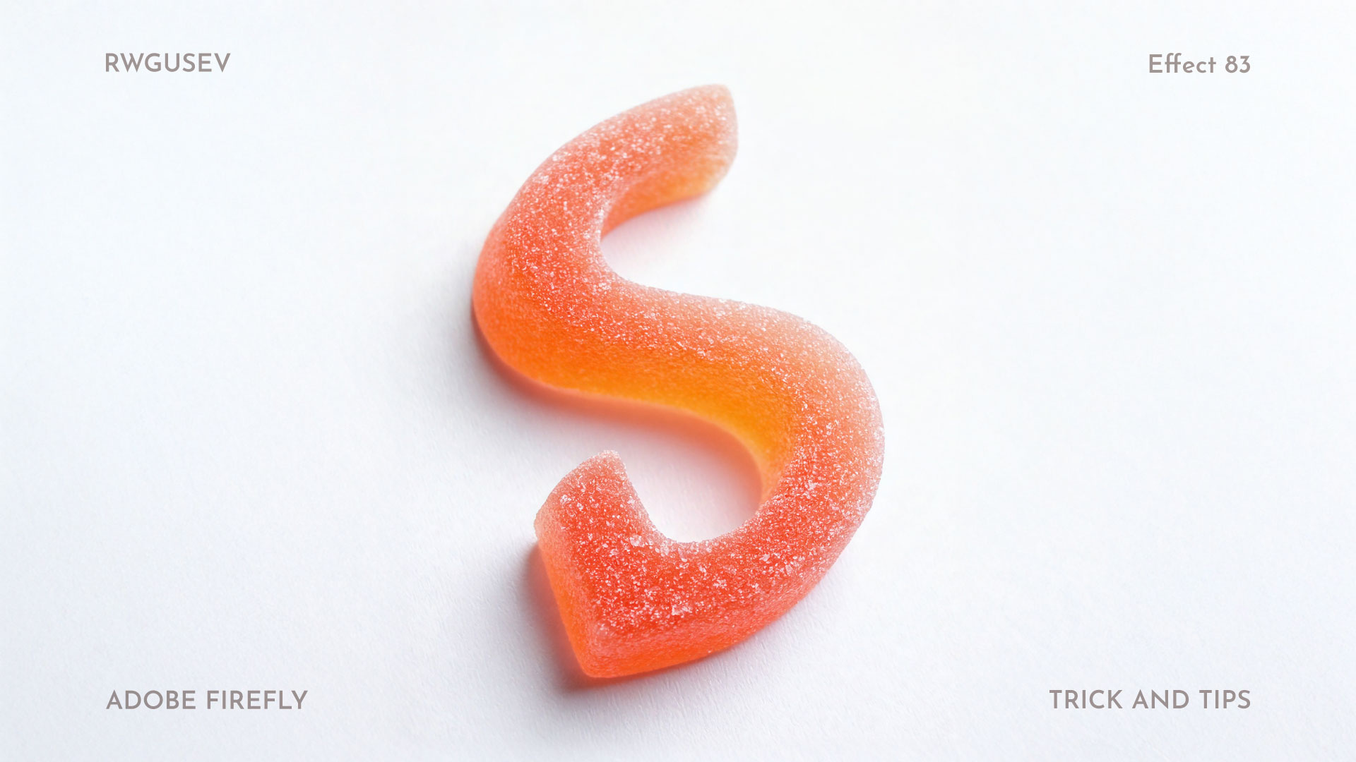 Sugar Candy Text Effect in Adobe Illustrator and Firefly - rwgusev